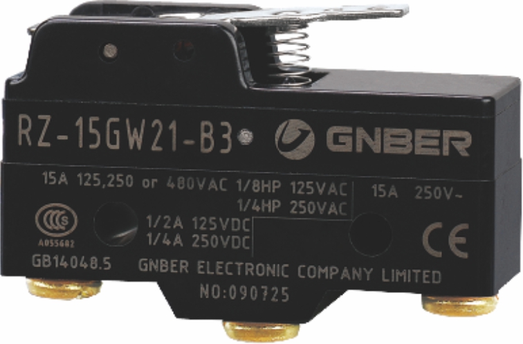 15A 250VAC short drive micro switch RZ-15GW21-B3 - Buy RZ-15GW21-B3 ...